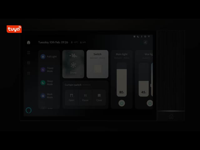 Painel de controle inteligente Tuya de 8 polegadas | Alexa, Zigbee e IR ...